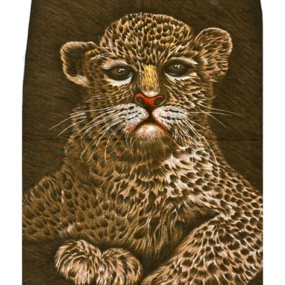 VTG 2 Fabric Panels Wild Leopard Print Time Wesco Reltex Sewing ...